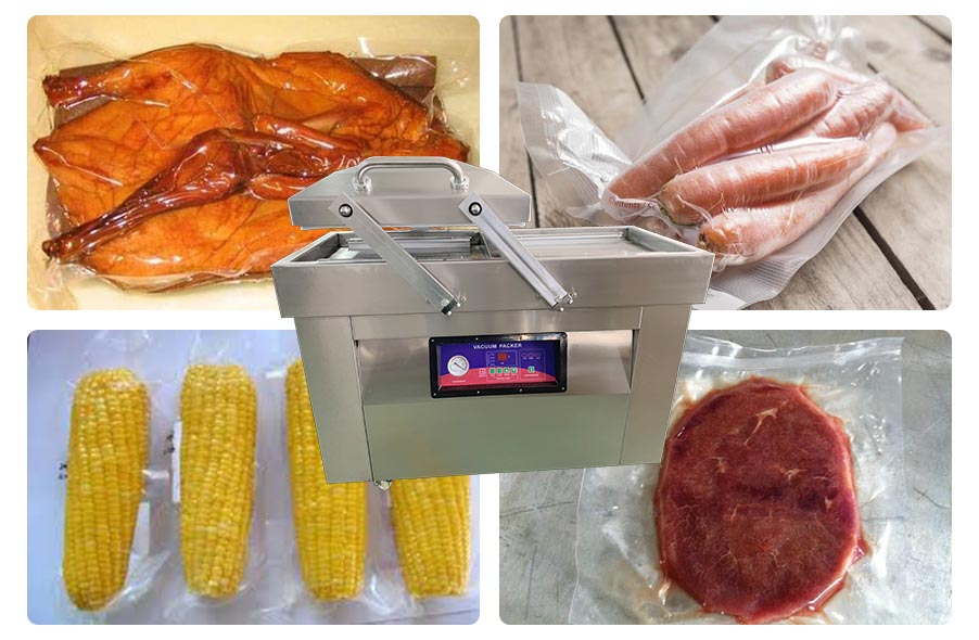 Chamber vacuum packing machine application